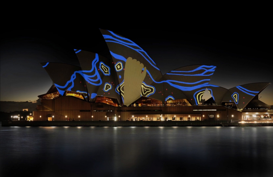 Sydney Opera House Living Mural - Strange Beast